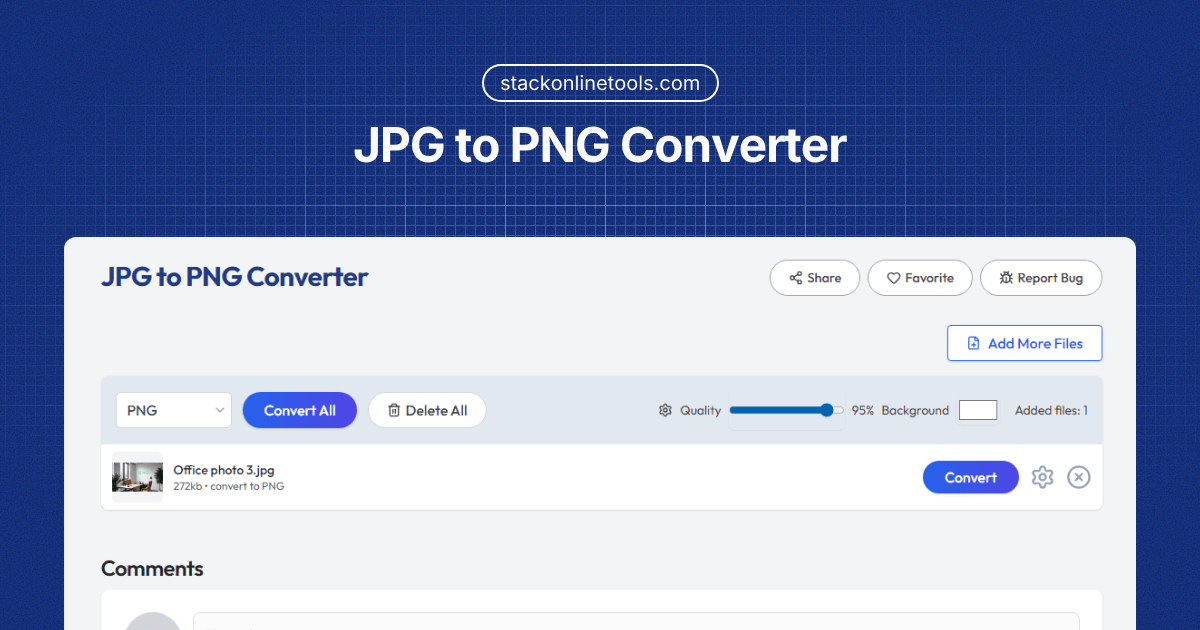 JPG to PNG Converter – Quick & Easy JPEG to PNG Online
